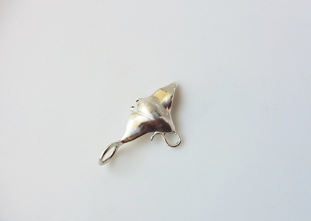 Manta Ray Pendent/charm Cast in a Mix of New and Recycled Sterling ...