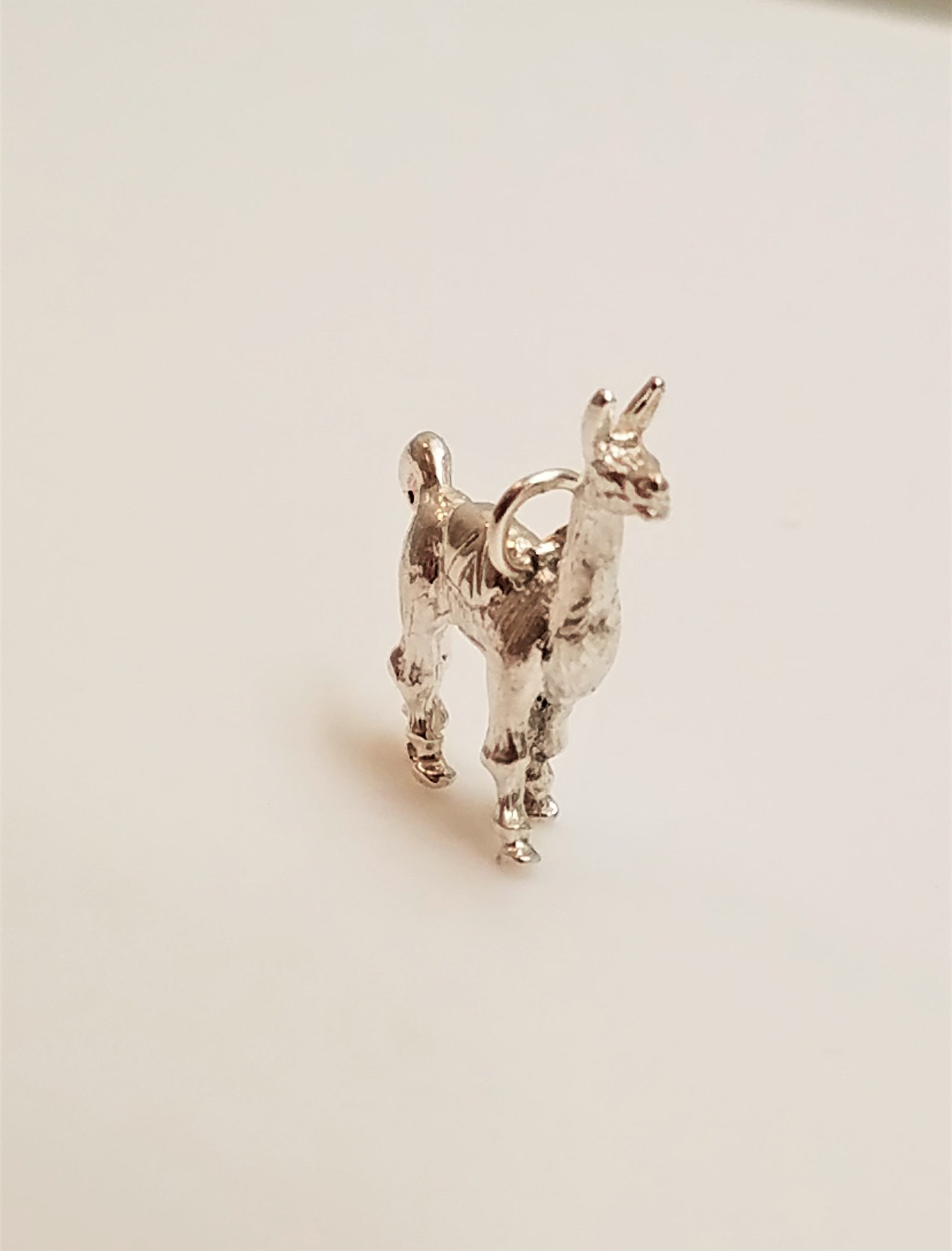 Llama Charm/pendent Cast in Sterling Silver .925 - Etsy