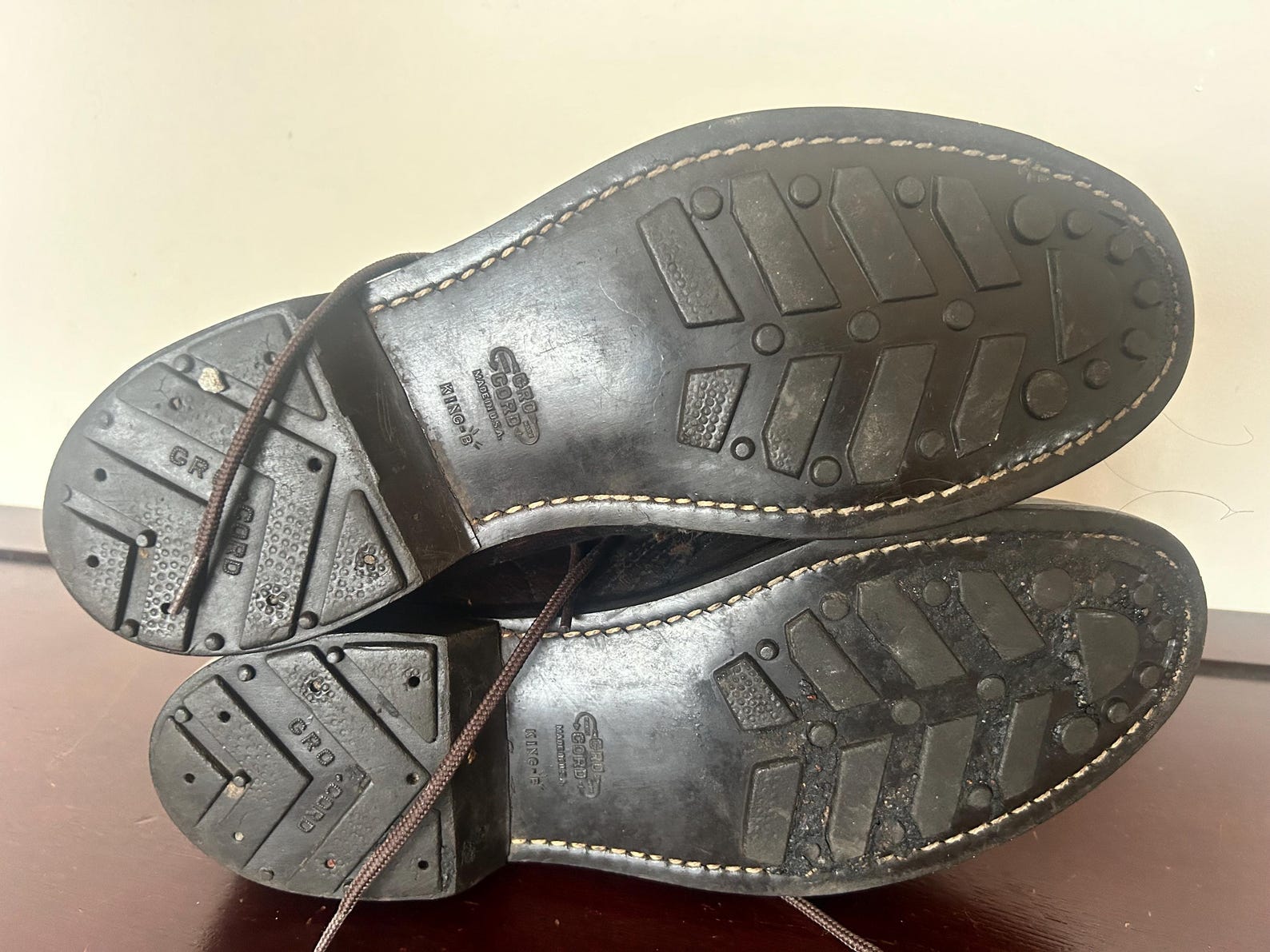 Men's Vintage Brown Leather GOKEY Botte Sauvage Snake Proof Ankle Moc ...
