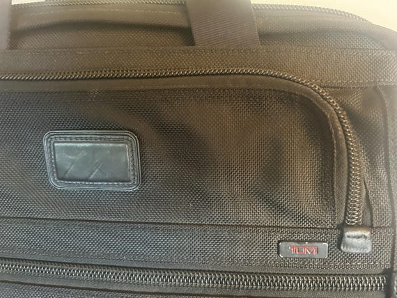 Men's Black Ballistic Nylon TUMI Alpha Briefcase Atta… - Gem