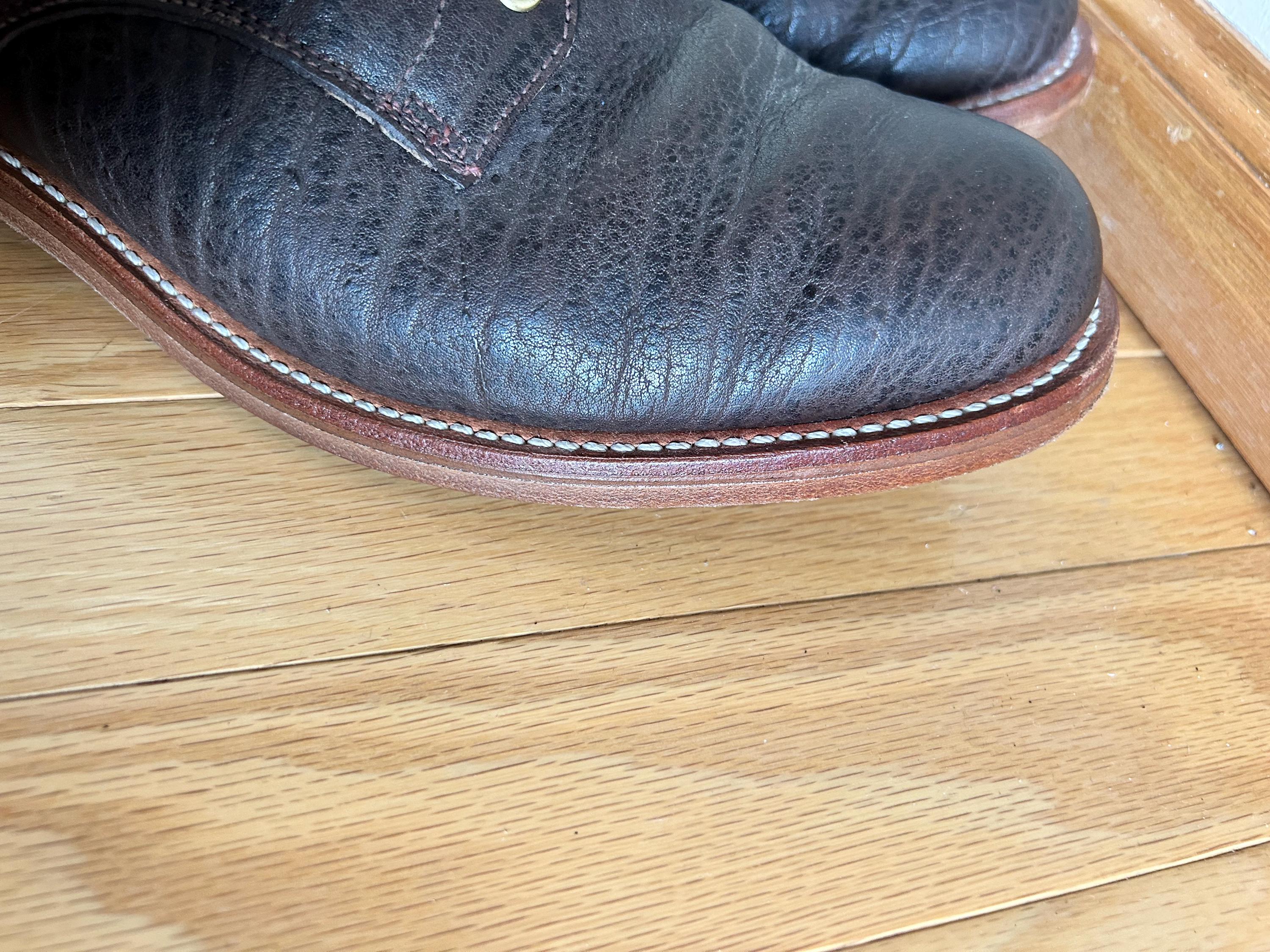 Men's Vintage EPAULET NYC Goodyear Welt Exotic Leather Plain Toe ...