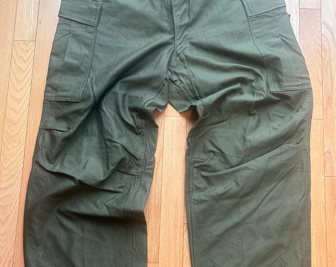 Men's NOS Vintage Green U.S Army Military M51 Field Trousers Shell M-1951 Cargo Pants Sz-regular ...