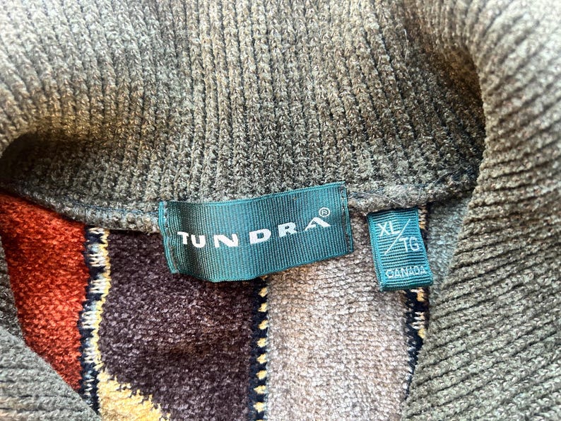 Men's Vintage 1990s TUNDRA CANADA 1/4 Zip Cosby Hip Hop Biggie Tupac ...