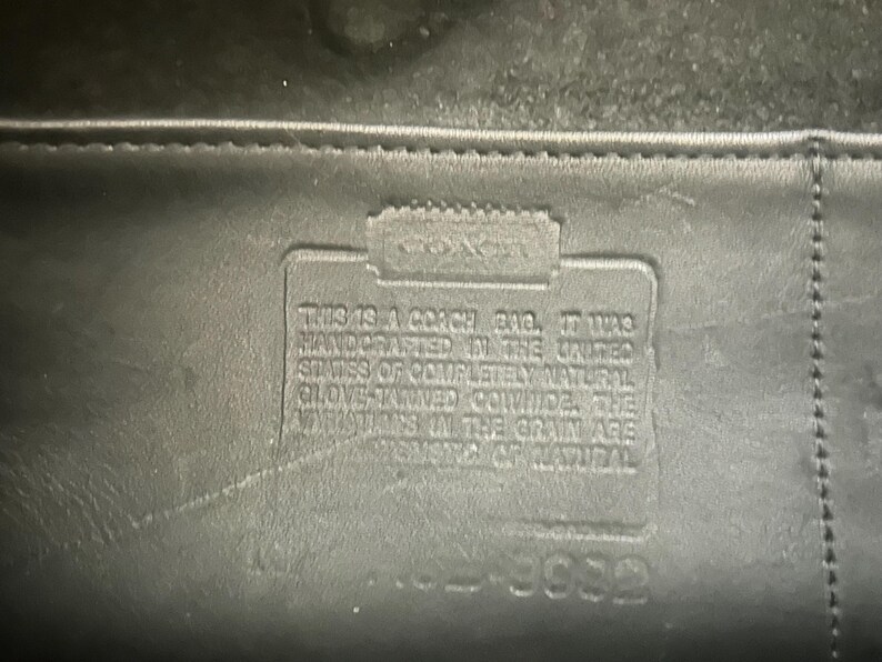 Men's Vintage Black Leather COACH Harrison Briefcase Attache Laptop ...