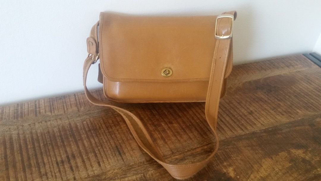 Vintage British Tan Brown Leather DORCELLE Shoulder Crossbody Handbag ...