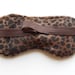 Brown Leopard Print Faux Fur Sleep Mask - Etsy