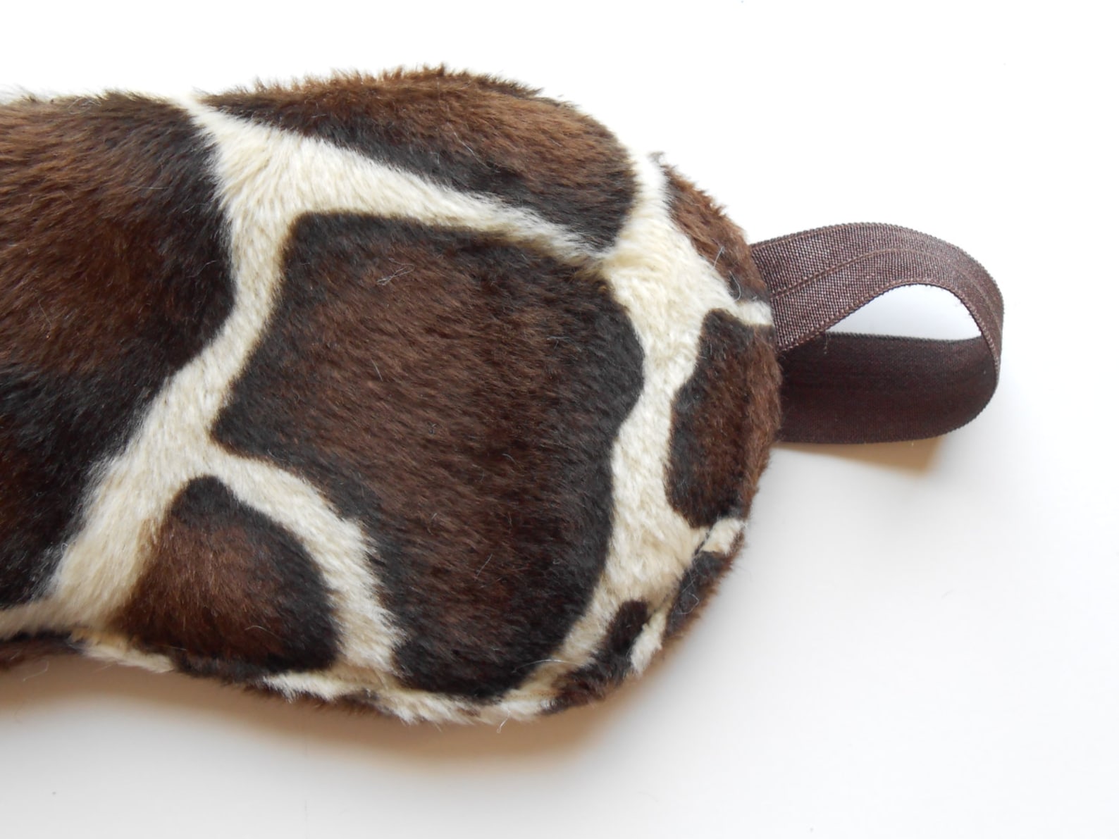 Giraffe Print Faux Fur Sleep Mask. - Etsy