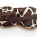 Giraffe Print Faux Fur Sleep Mask. - Etsy