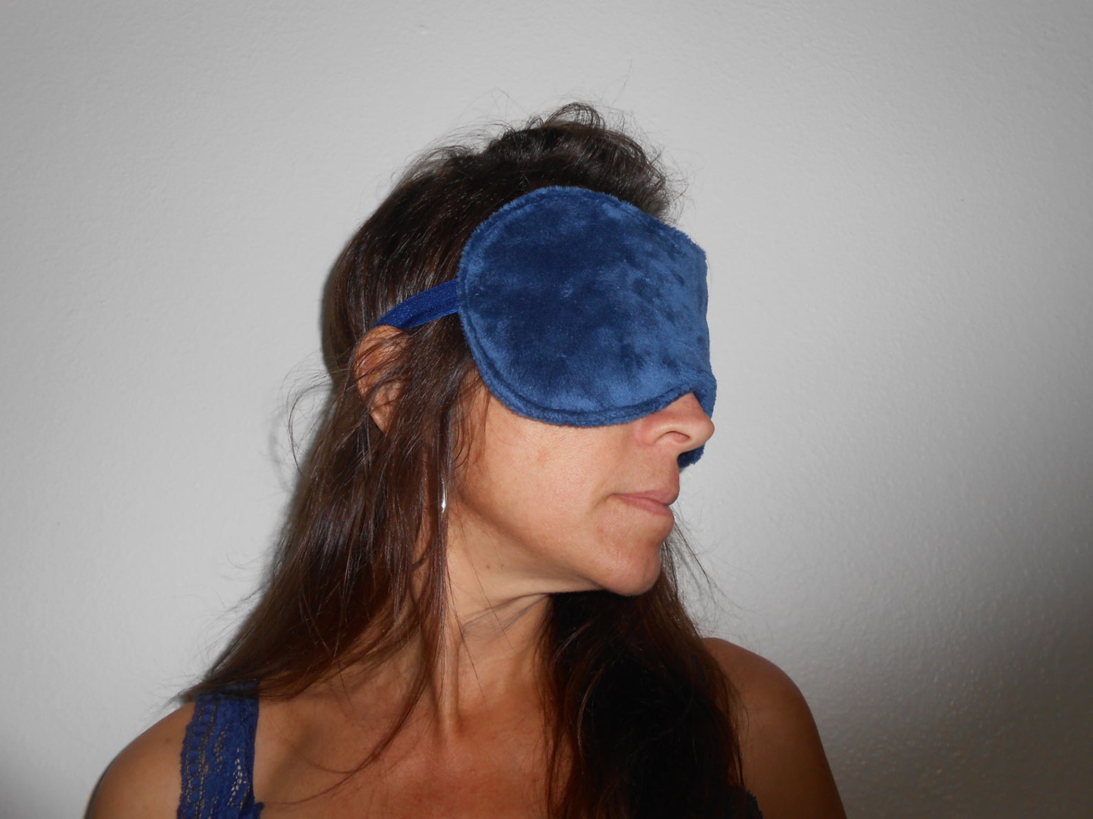 Blue Minky Sleep Mask - Etsy
