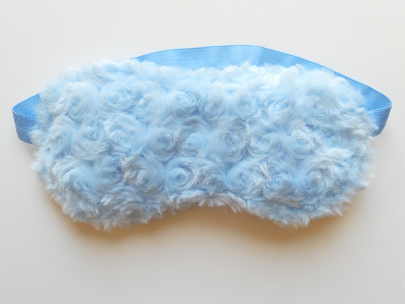 Blue Minky Sleep Mask - Etsy