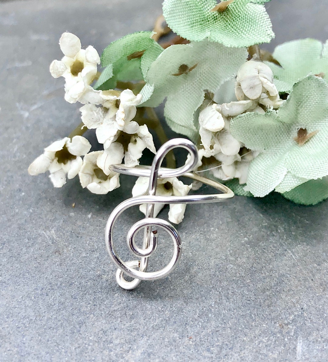 Treble Clef Ring G Clef Ring Music Note Ring Music Note Jewelry ...