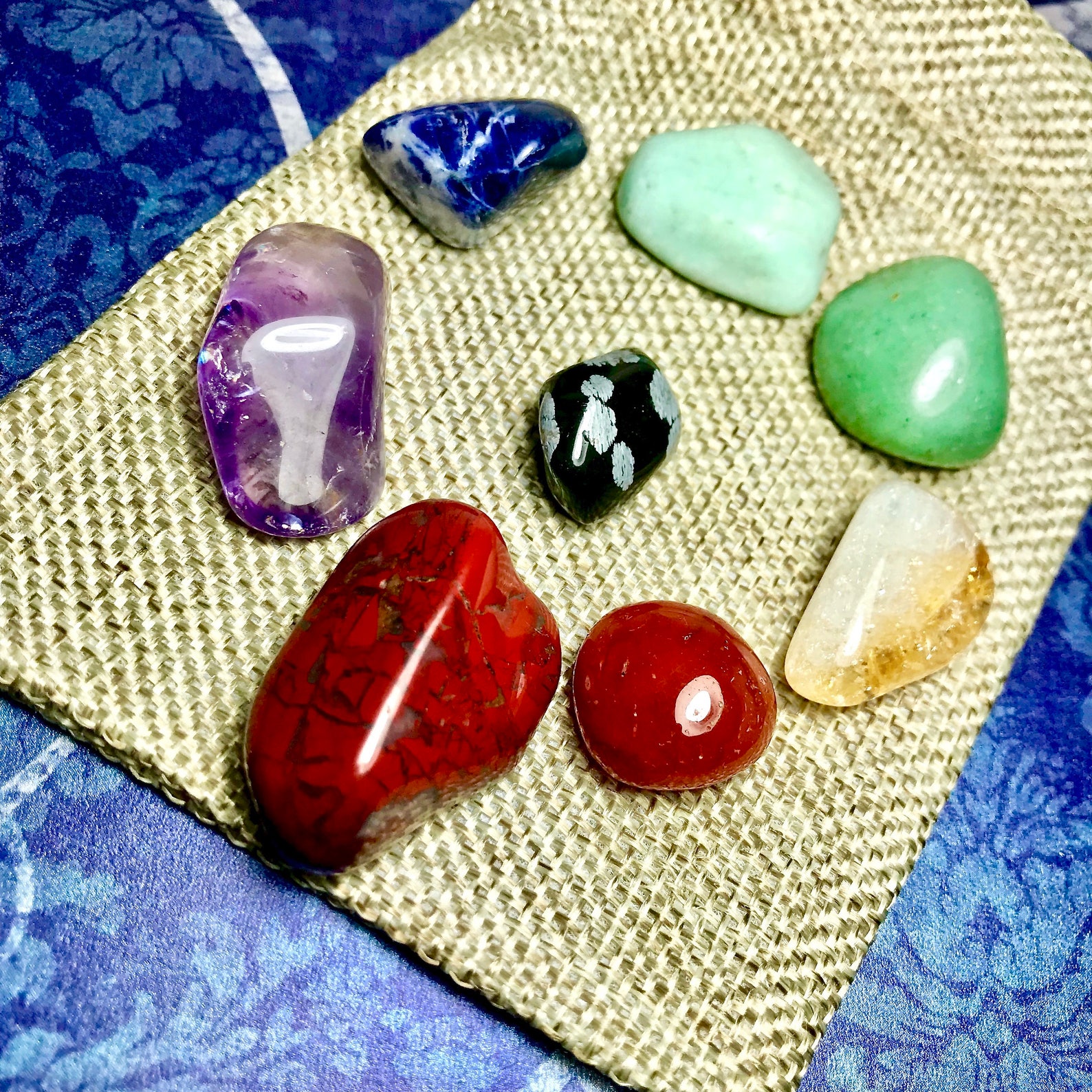 Crystal Chakra Healing Kit, Crystal Bag, Metaphysical Healing Tool ...