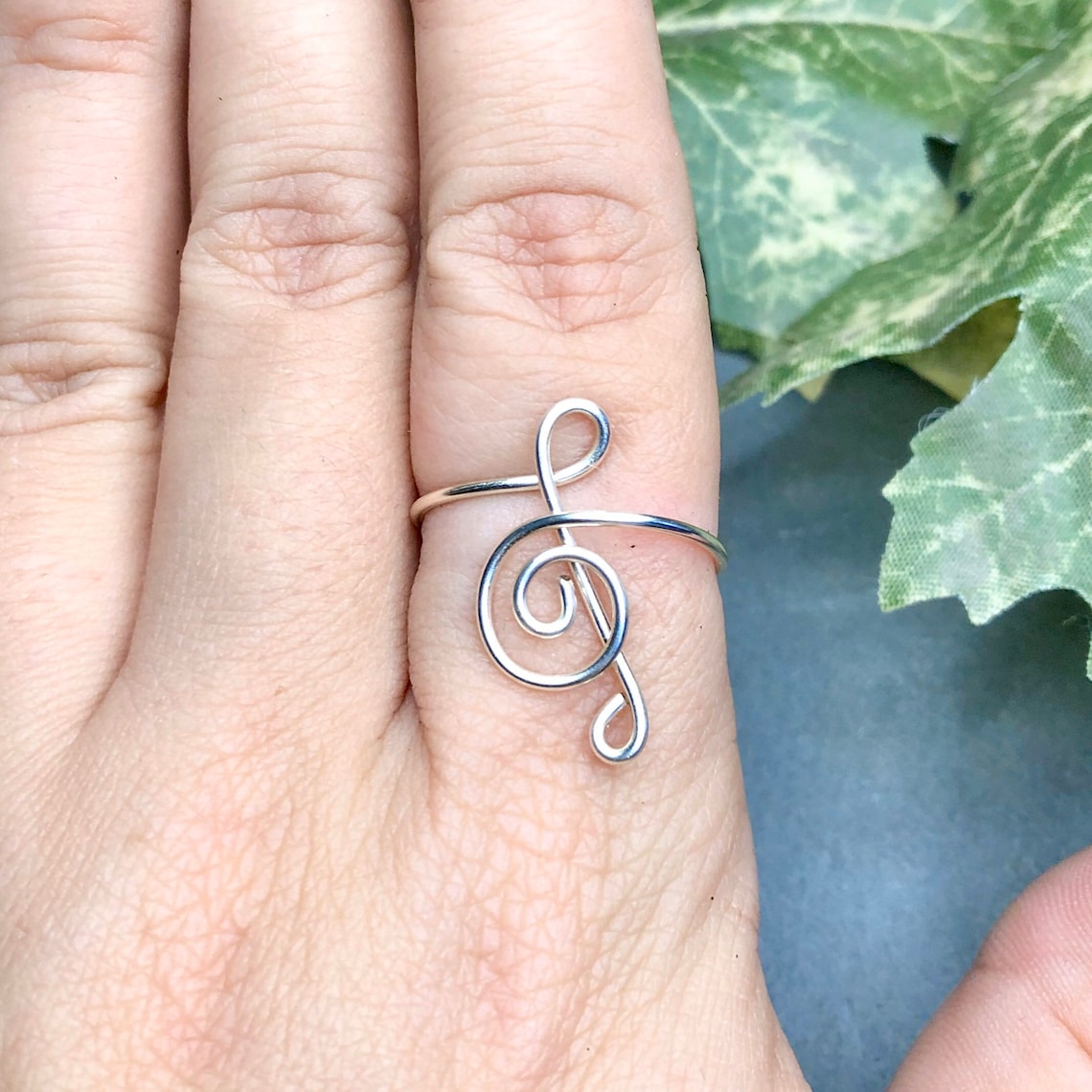 Treble Clef Ring G Clef Ring Music Note Ring Music Note - Etsy