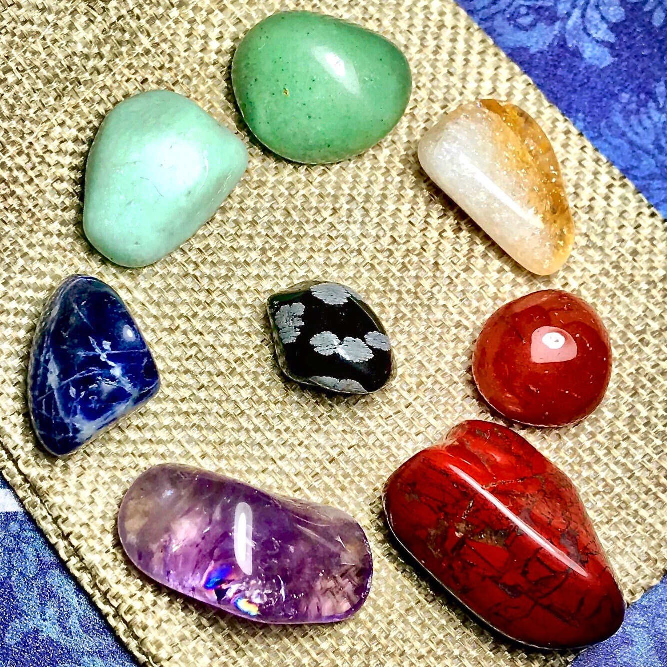 Crystal Chakra Healing Kit, Crystal Bag, Metaphysical Healing Tool ...