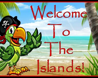 Tiki Bar Hula Lessons All Weather 8X12 Metal Sign | Etsy