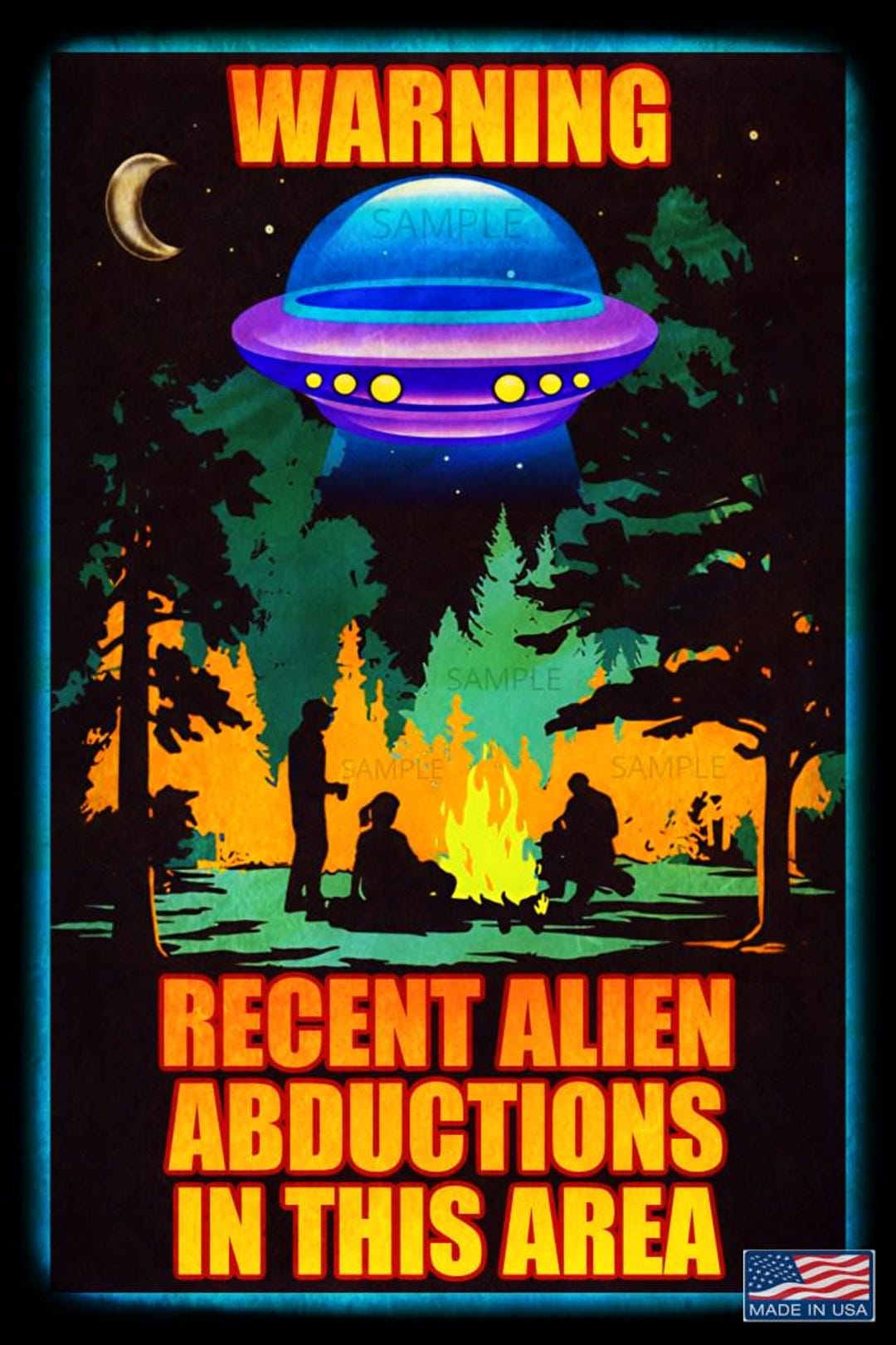 World's Greatest Signs! 8"x12" All Weather Metal Alien Abductions UFO ...