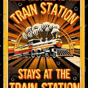 World's Greatest Signs! 8"x12" Train Station Metal Sign Made in USA ...