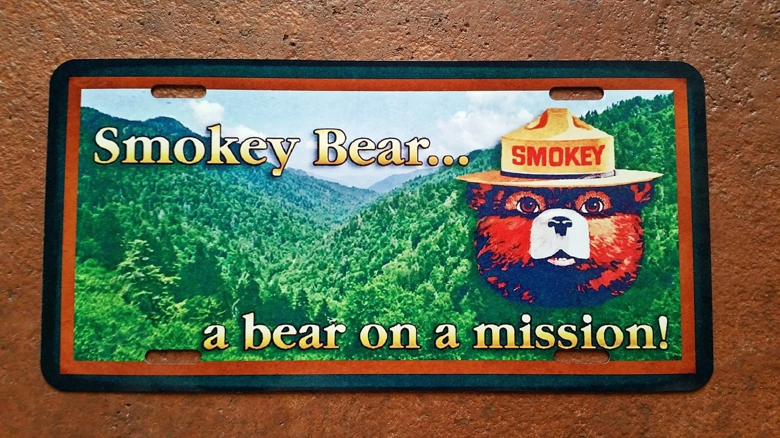 Smokey Bear License Plate Officially Licensed U.S. Forest | Etsy