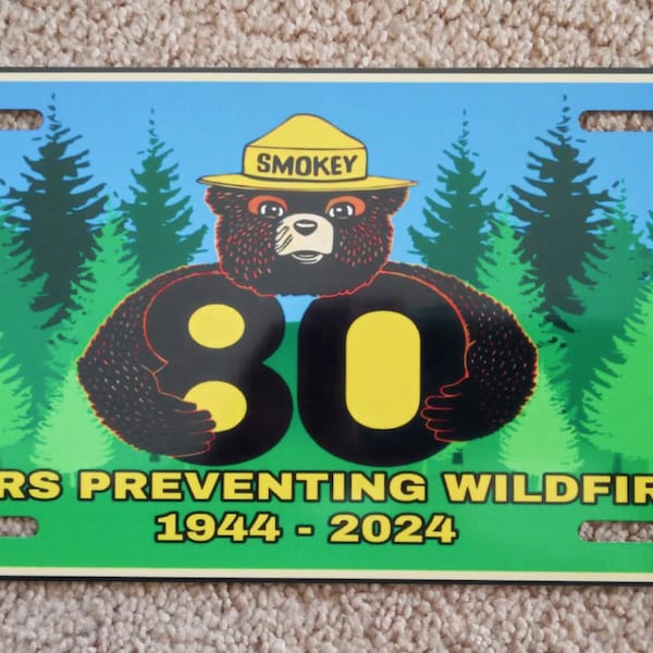 Smokey Bear Poster Etsy