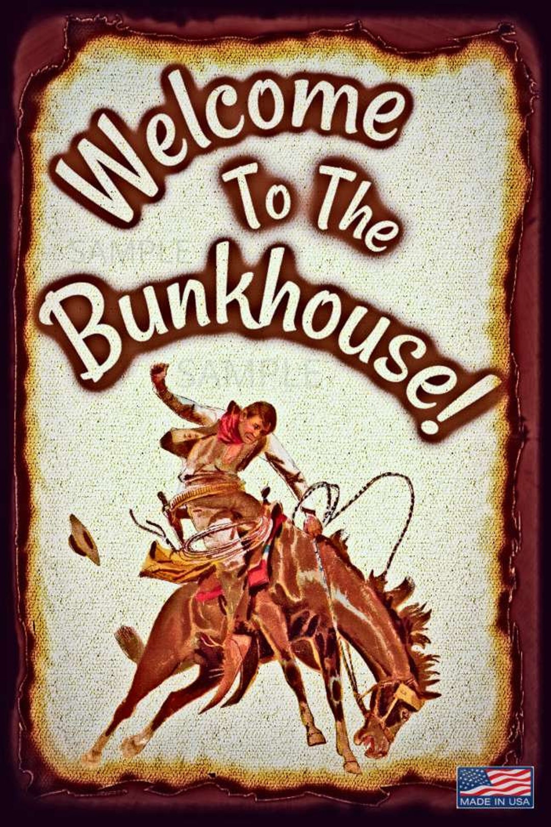 Welcome to the Bunkhouse! 8"x12" All Weather Metal Sign! USA Made ...