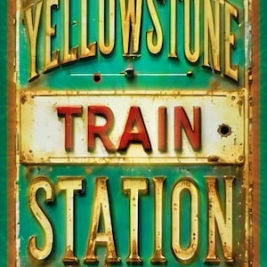 World's Greatest Signs 8x12 Train Station Metal Sign Made in USA Rustic ...