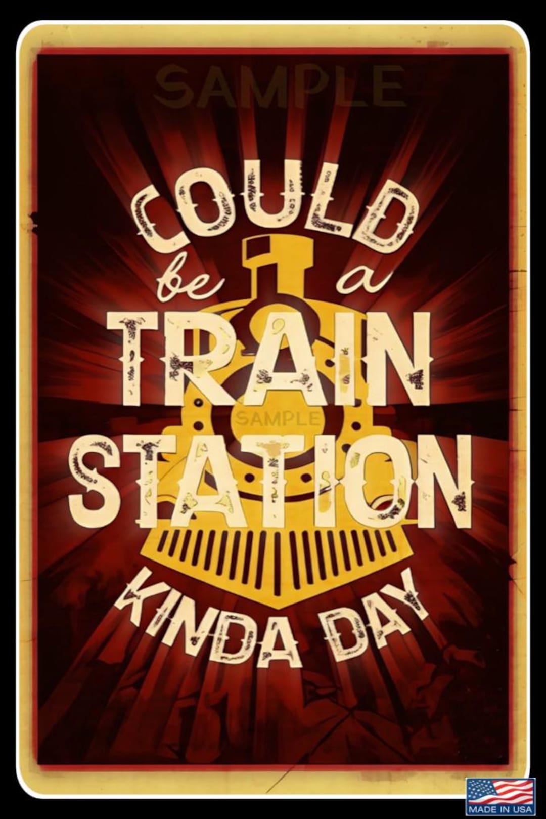 World's Greatest Signs! 8"x12" Train Station Metal Sign Made in USA ...