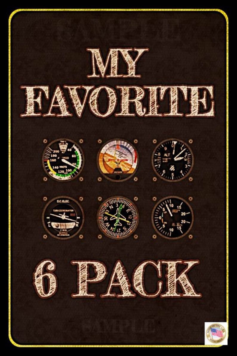 Pilot 6 Pack Sign 8x12 All Weather Metal Made in - Etsy