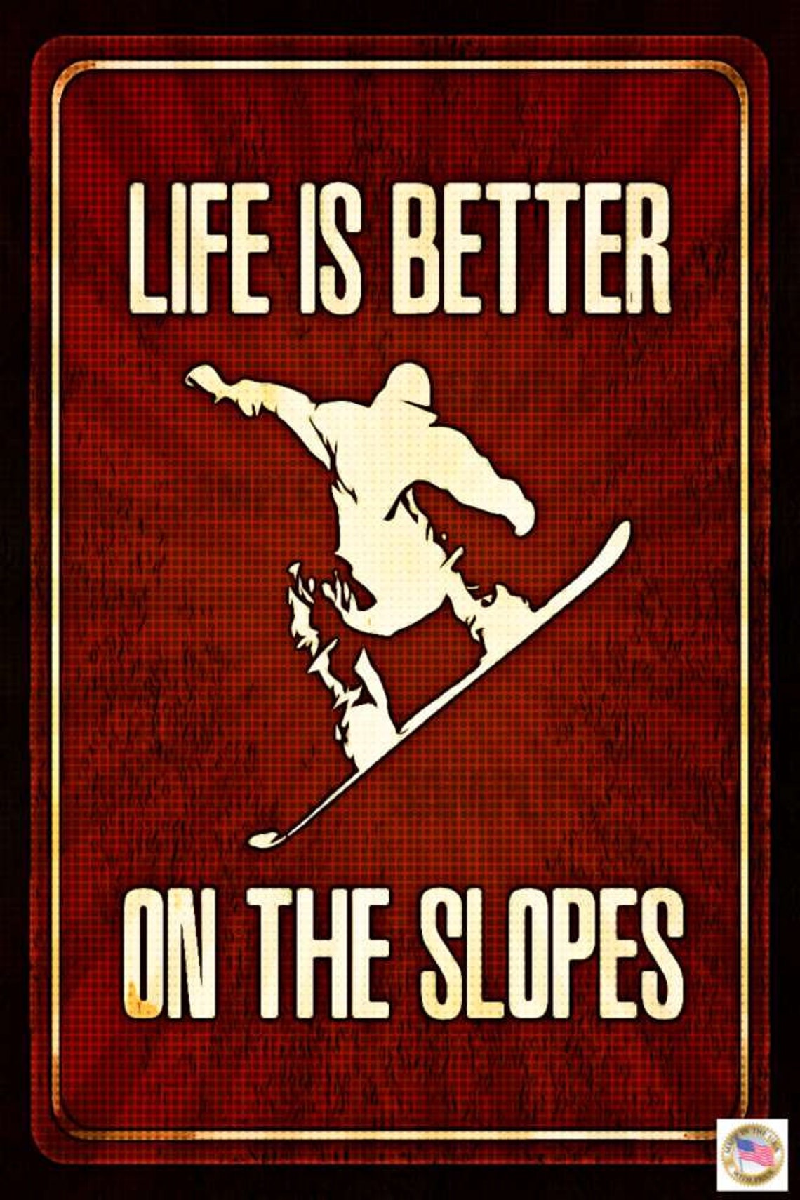 Life is Better 8x12 Made in USA Metal Sign Man - Etsy