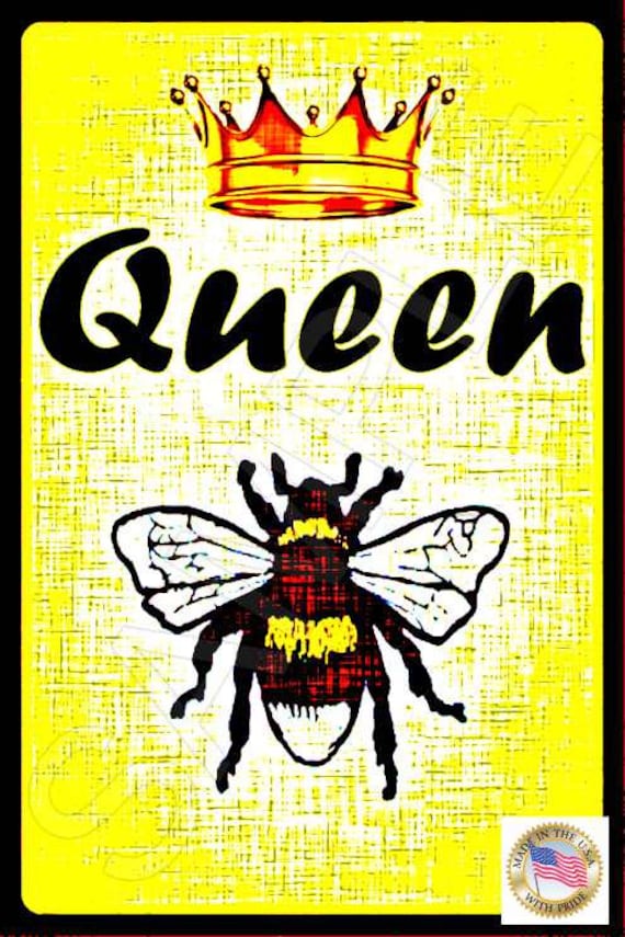 Queen Bee Sign 8x12 Made in USA Perfect Woman | Etsy