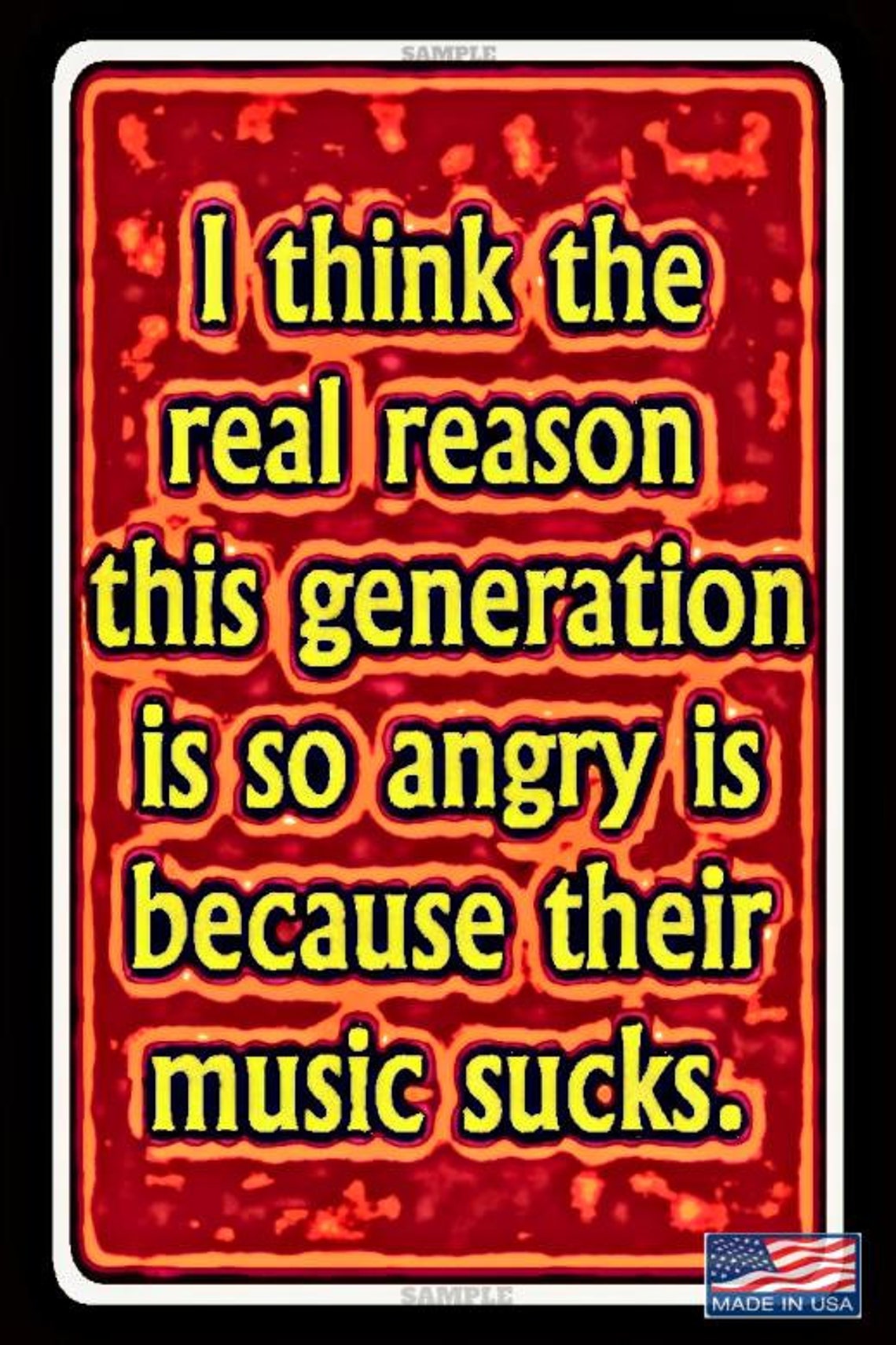 REAL REASON Made in USA 8x12 Metal Sign Man Cave - Etsy