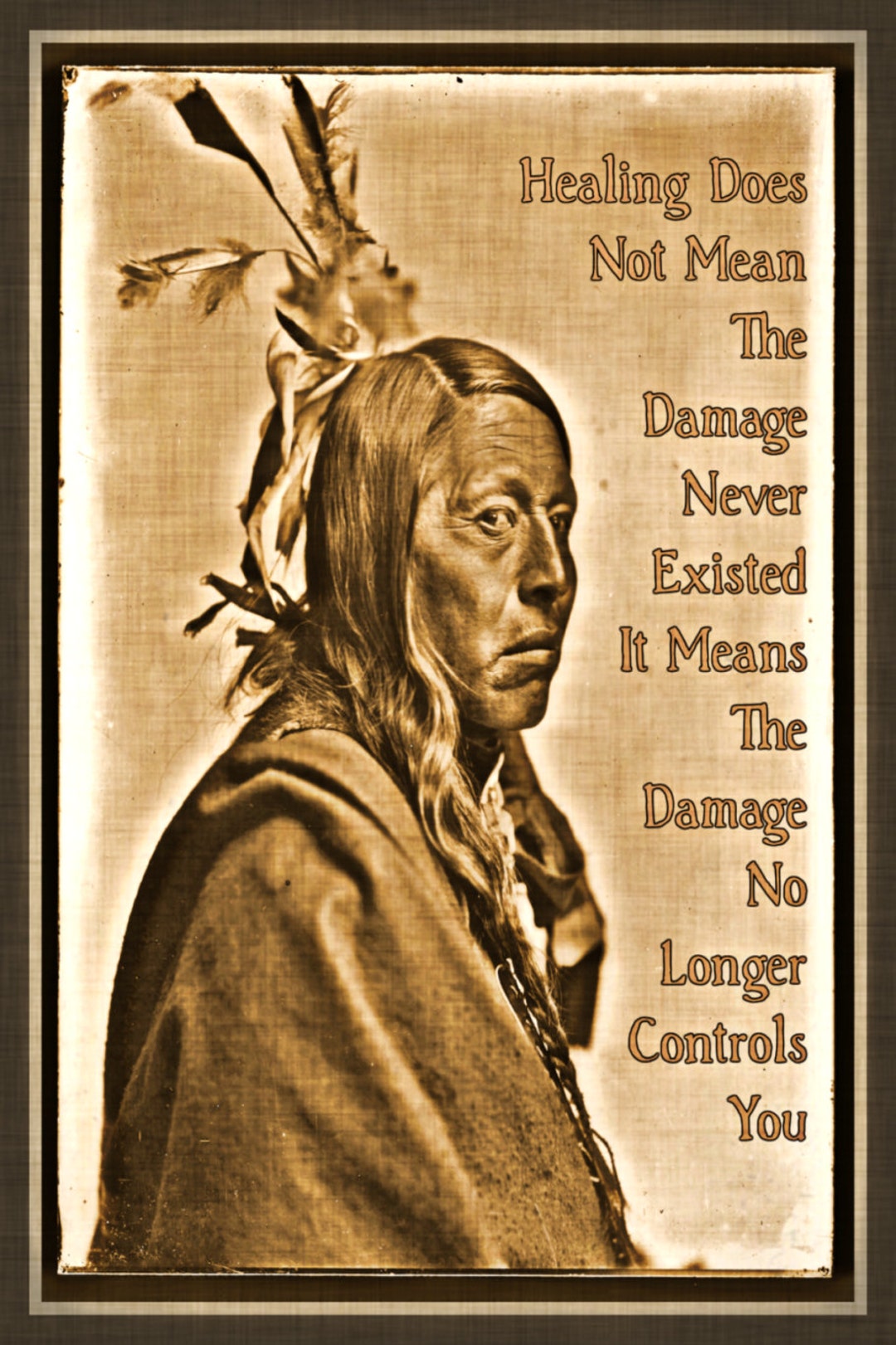 Healing Native American 8x12 Sign Made in the USA - Etsy
