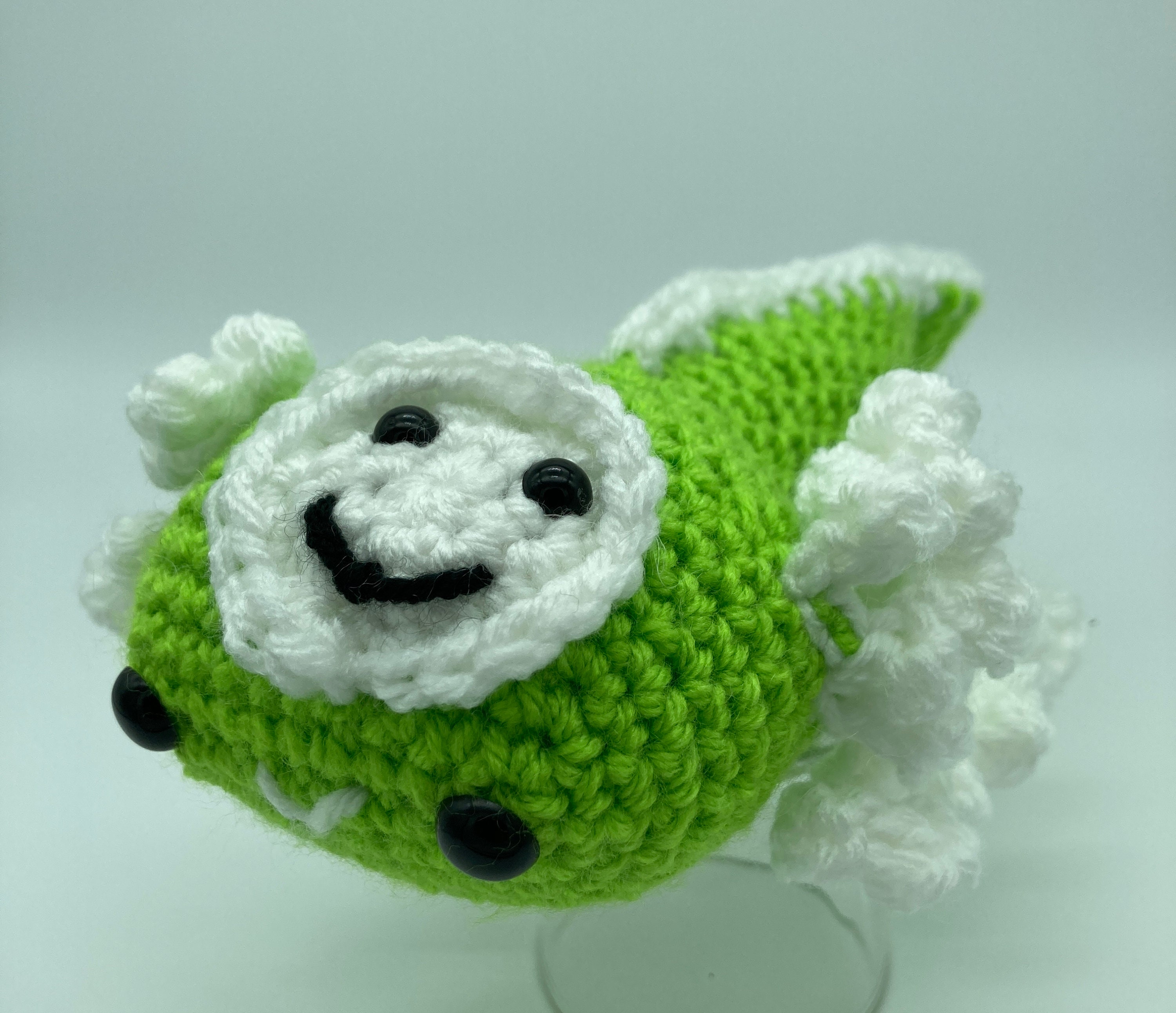 MCYT Dream Axolotl Minecraft Crochet Amigurumi Plush - Etsy