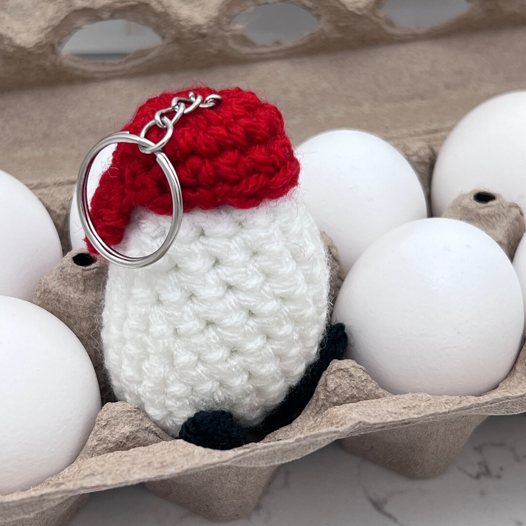 QSMP Inspired Plushie Crochet Dragon Egg Leo Leonarda Keychain - Etsy
