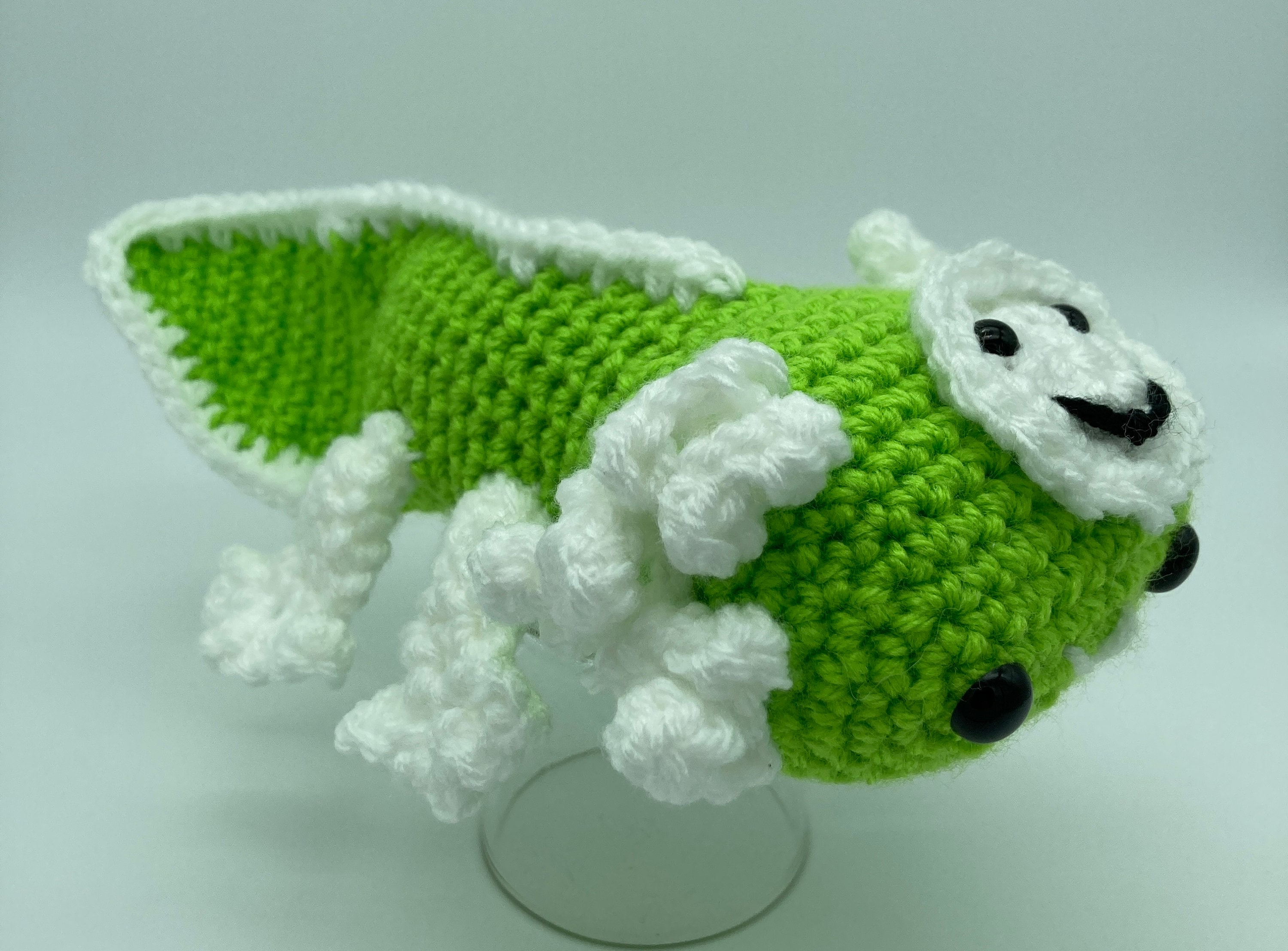 MCYT Dream Axolotl Minecraft Crochet Amigurumi Plush - Etsy