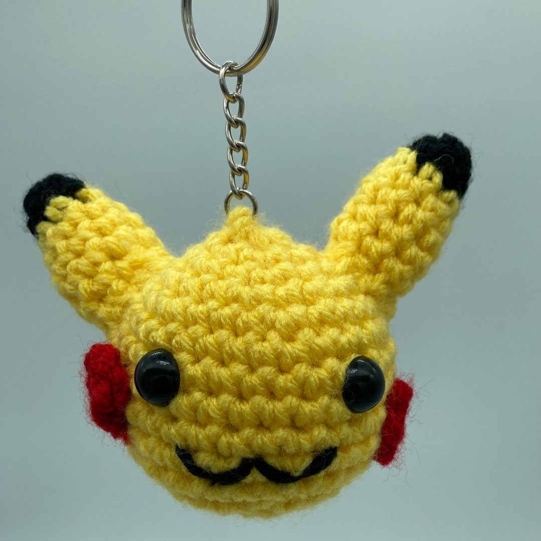Pokemon Pikachu Keychain Amigurumi Crochet - Etsy