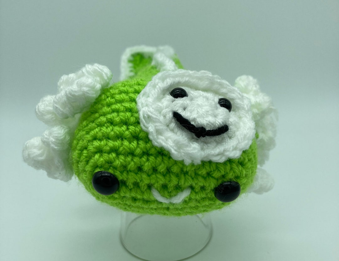 MCYT Dream Axolotl Minecraft Crochet Amigurumi Plush - Etsy