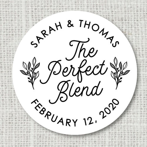 The Perfect Mix Sticker Wedding Favor Stickers Treat Bag - Etsy