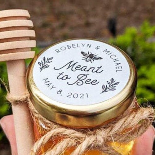 Meant to Bee Wedding Stickers Honey Wedding Favor Labels - Etsy