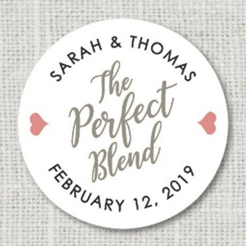 Wedding Coffee Sticker the Perfect Blend Sticker - Etsy