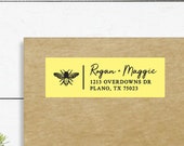 Honey Bee Address Stickers Return Address Labels - Etsy