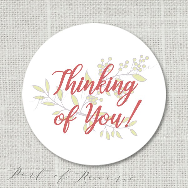 Thinking of You Stickers - Etsy