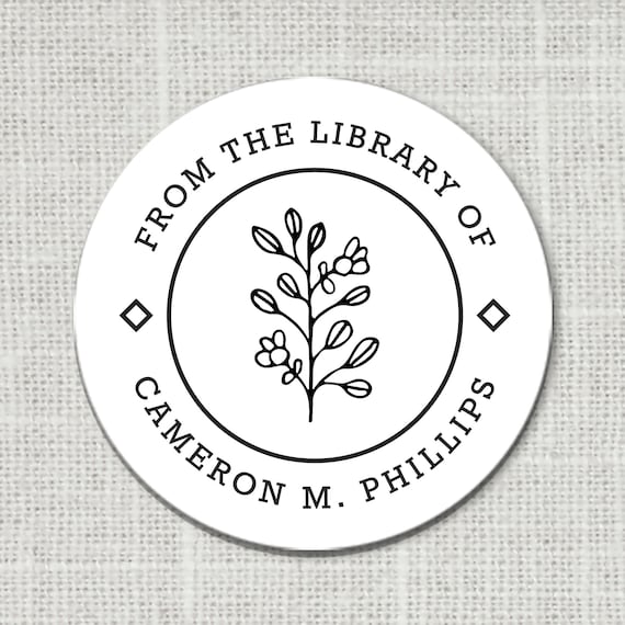 From the Library of Stickers Custom Library Stickers Book | Etsy