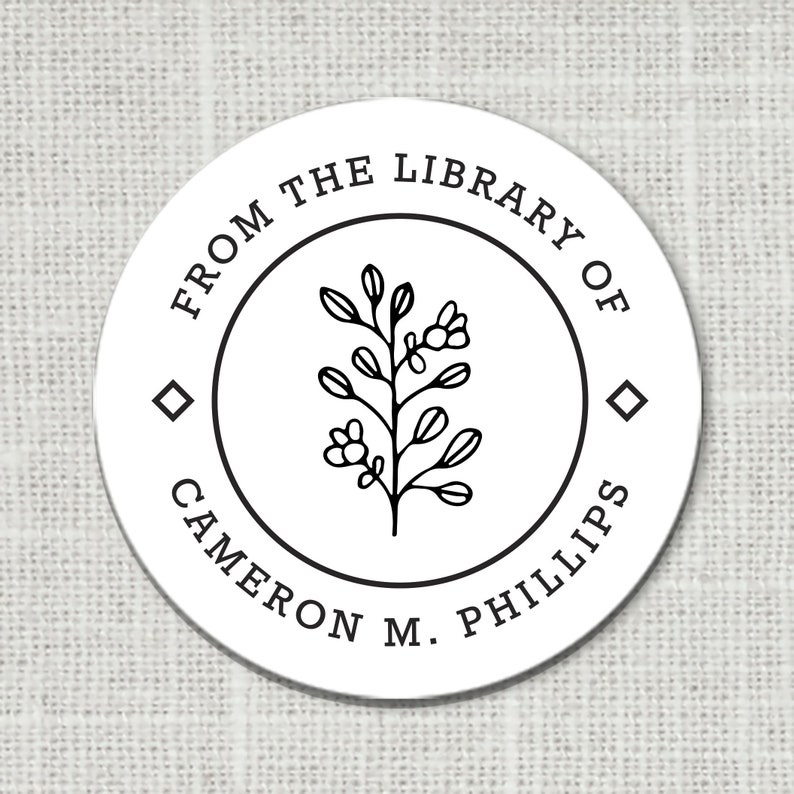 From the Library of Stickers Custom Library Stickers Book - Etsy