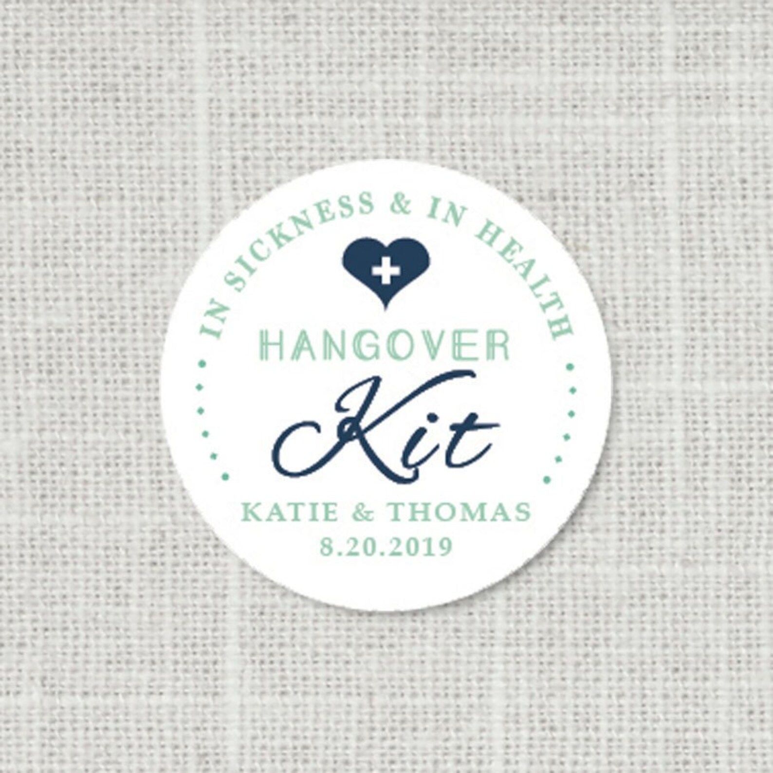 Hangover Kit Stickers Party Favor Stickers Custom Hangover - Etsy