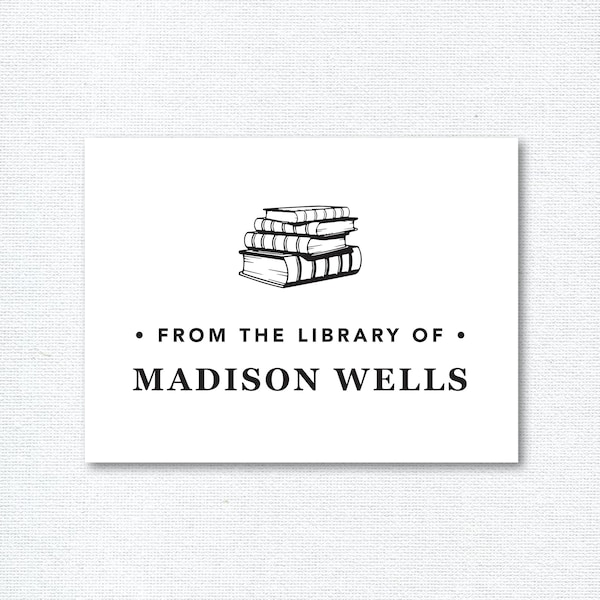 From the Library of Stickers - Etsy