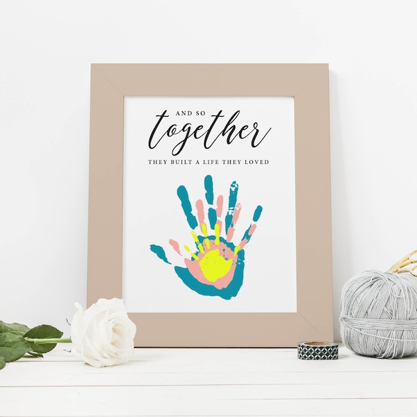 Family Handprint Art - Etsy