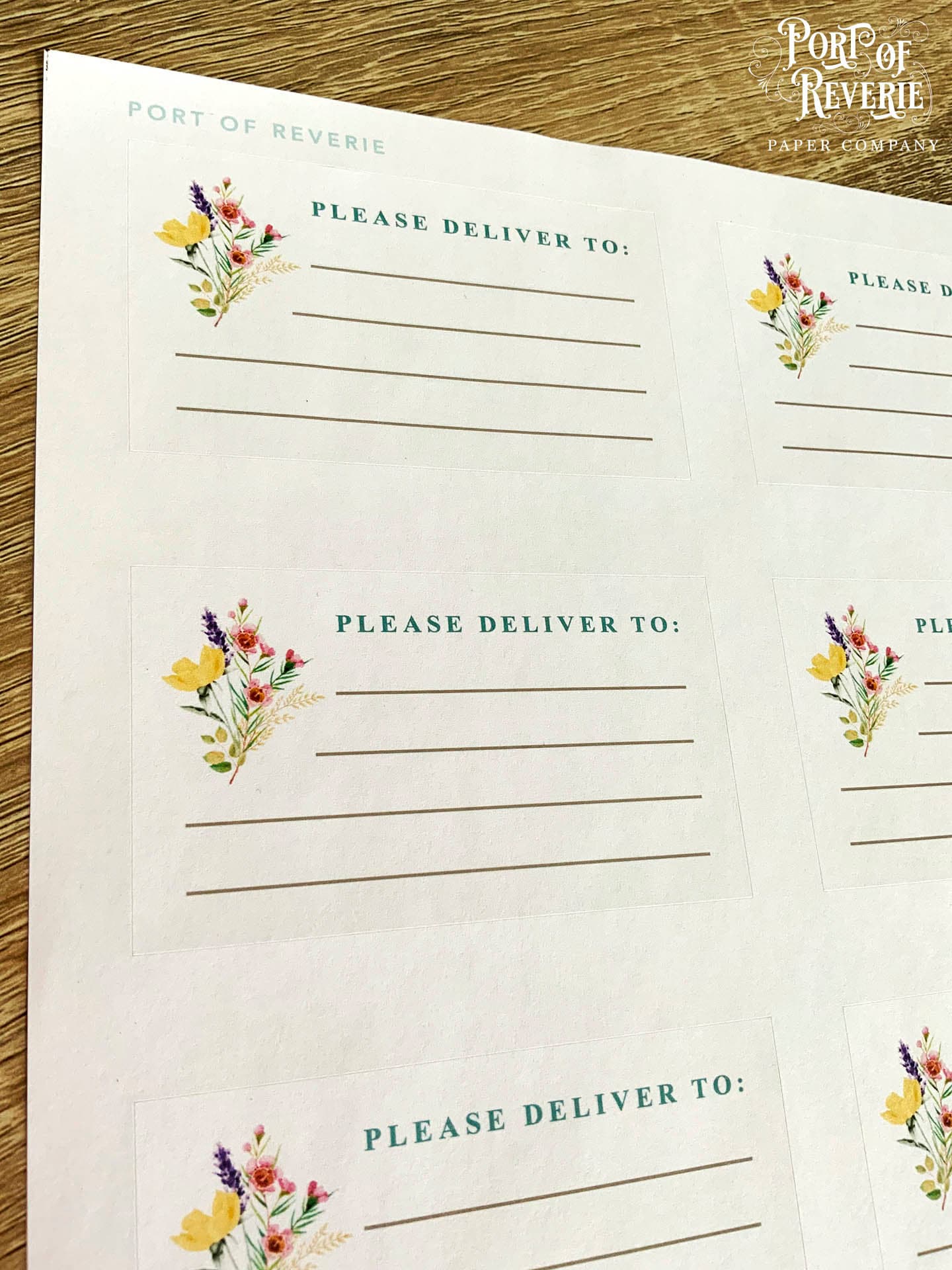 Please Deliver to Stickers and Mailing Labels Pack of 16 Blank | Etsy