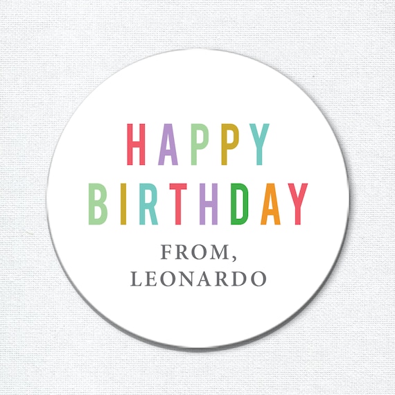 Personalized Gift Stickers Birthday Favor Stickers for Kids - Etsy