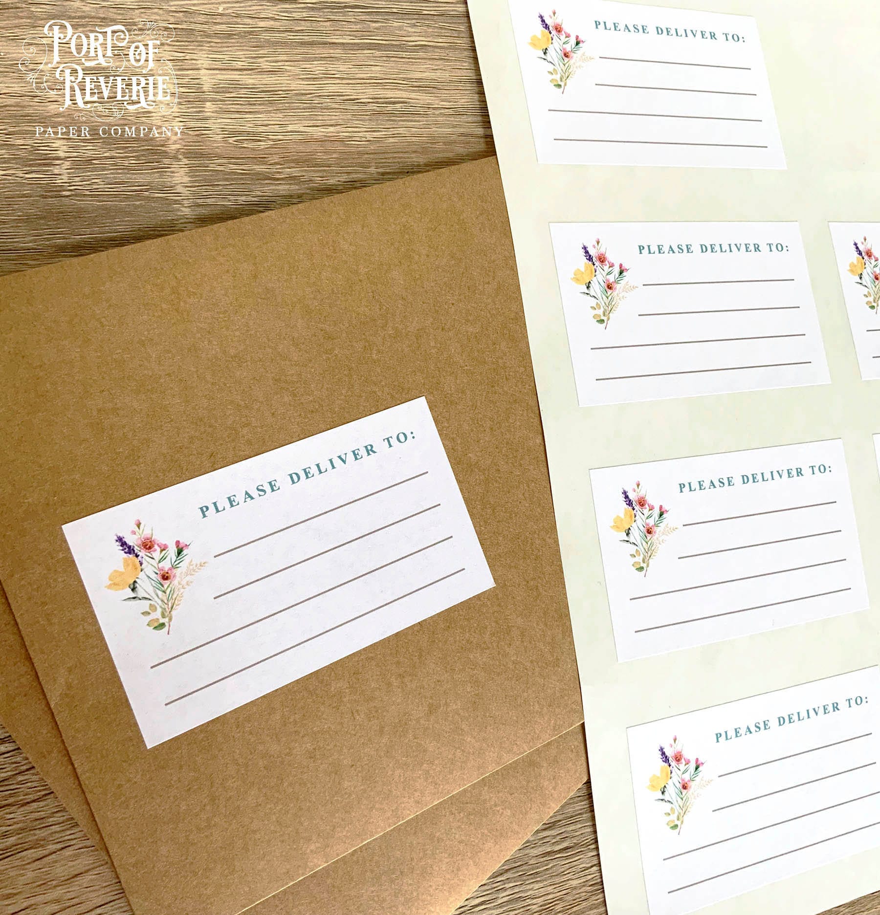 Please Deliver to Stickers and Mailing Labels Pack of 16 Blank | Etsy