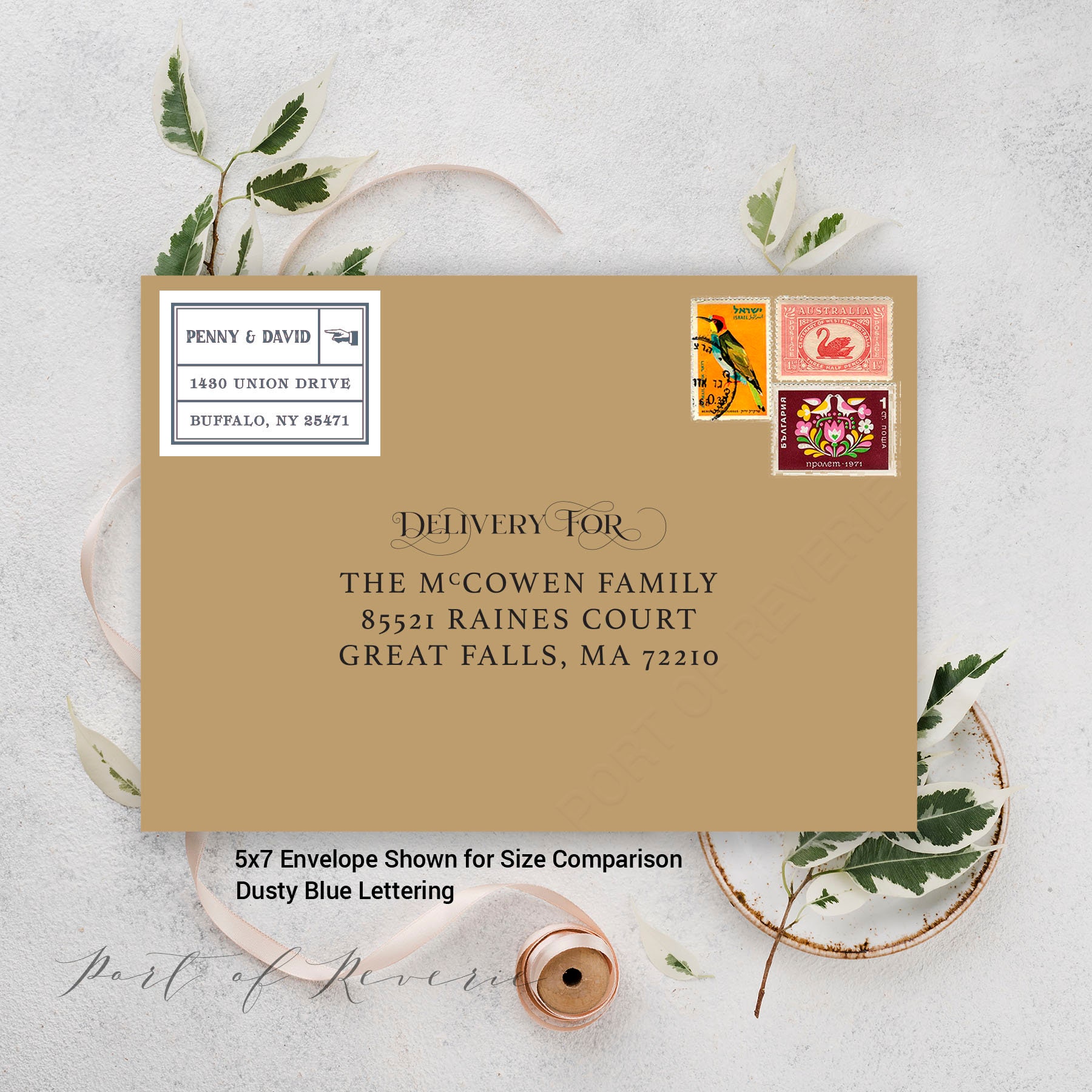 Retro Address Stickers Set of 28 Personalized Address - Etsy